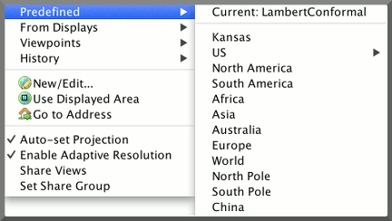 Section: 2.1.4 The View and Projections Menus